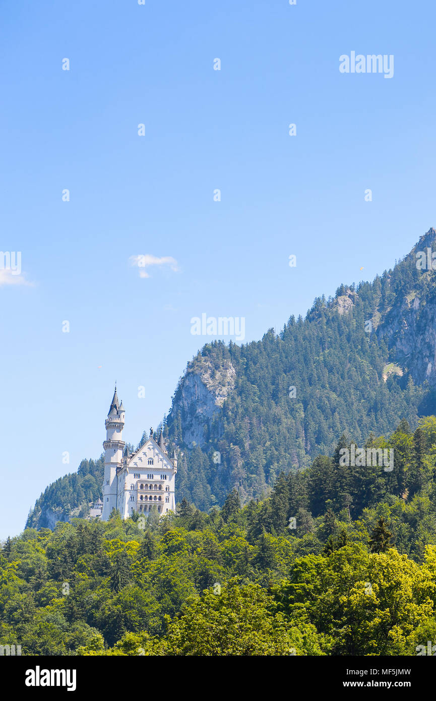 Neuschwanstein Castle, Fairytale castle in Bavaria, Germany Stock Photo ...
