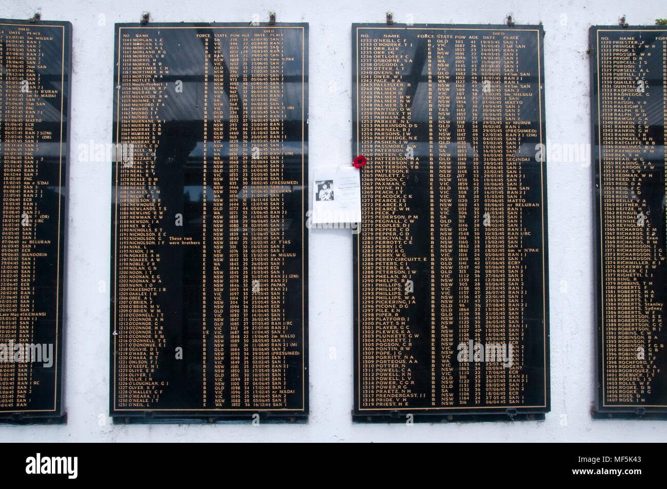 Australian War Memorial, Kundasang, Sabah, Malaysian Borneo. Note ...