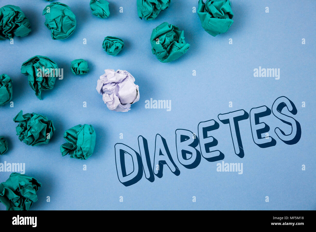 Handwriting text writing Diabetes. Concept meaning Medical condition ...