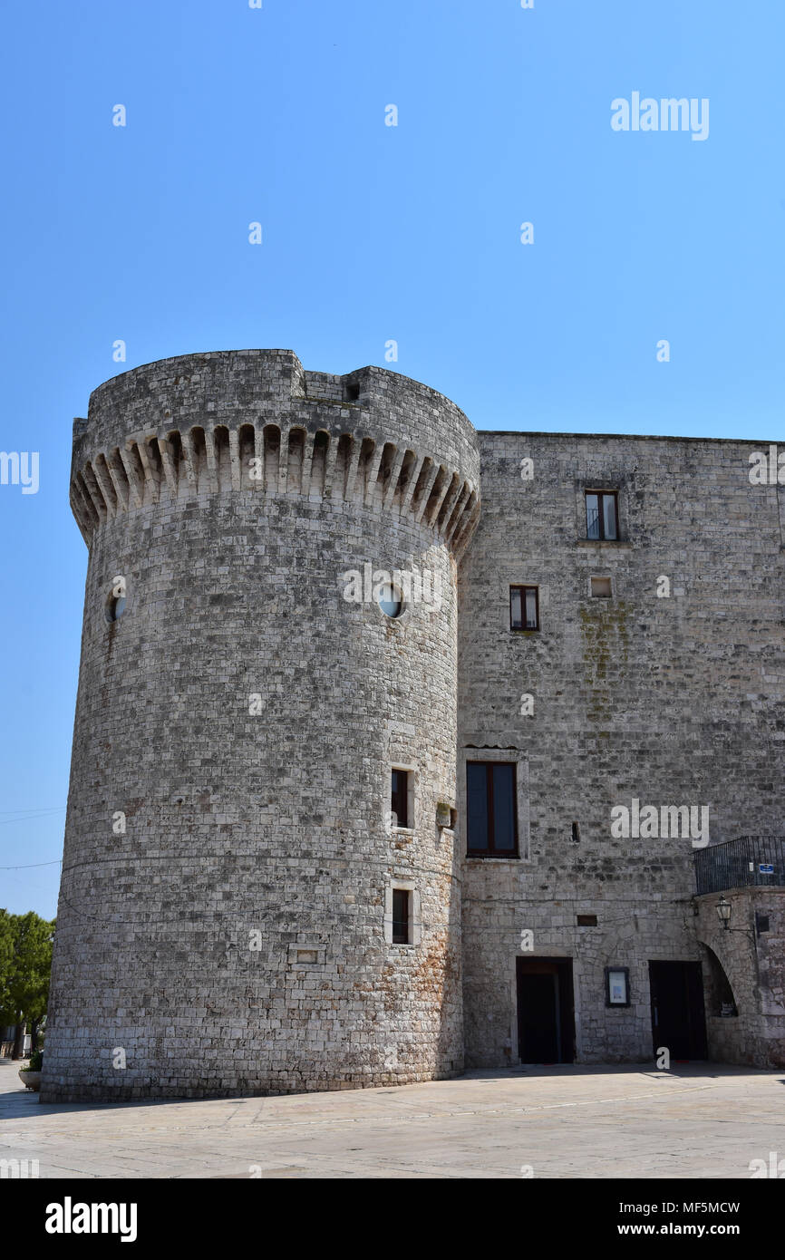 Italy, Puglia, Conversano, the castle Stock Photo - Alamy