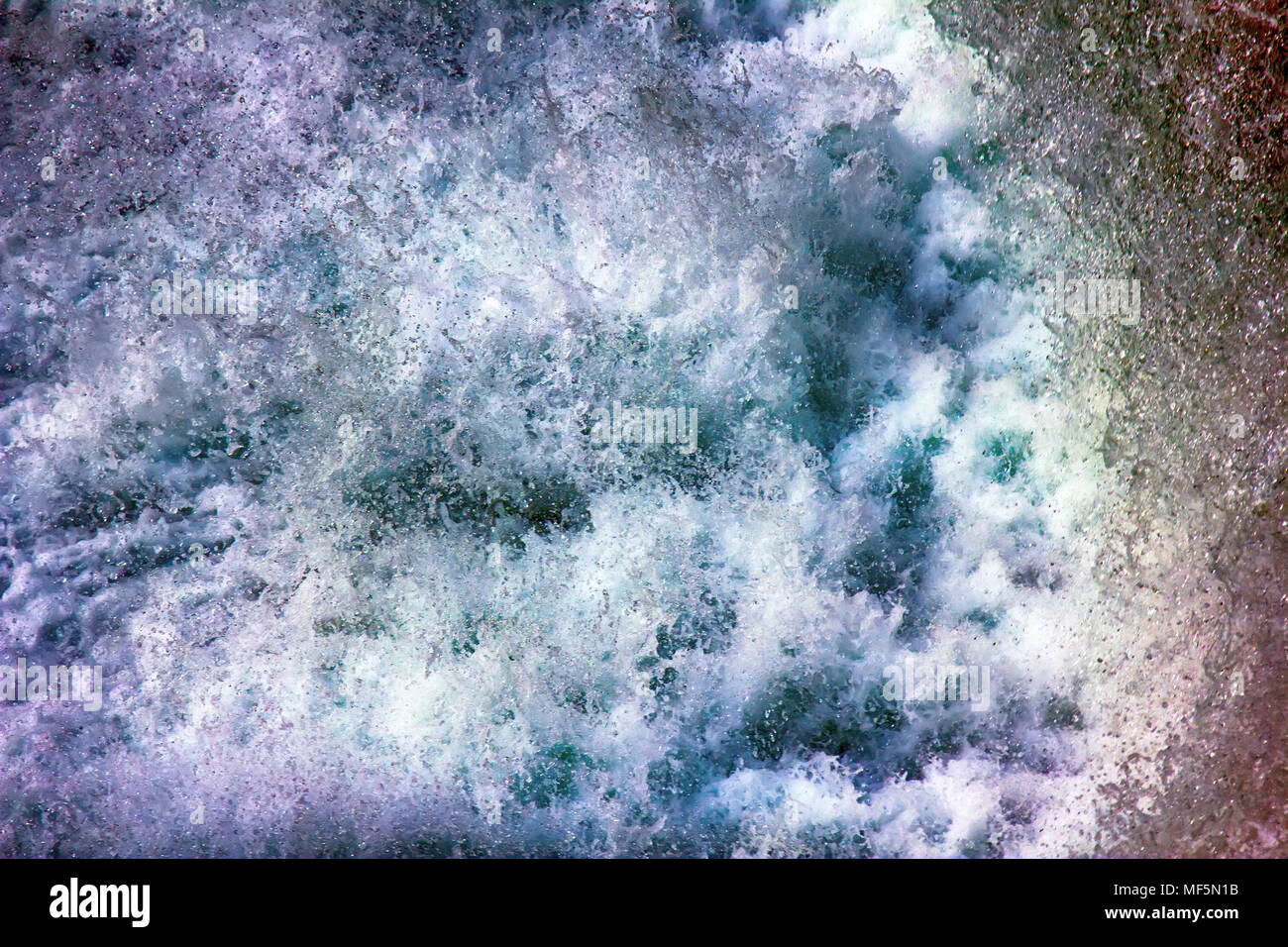 The waters of chaos. Seething, fluid, boiling, foaming, splashing water ...