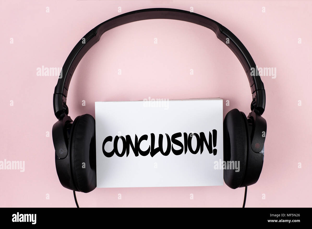 Handwriting text Conclusion Motivational Call. Concept meaning Ending a ...