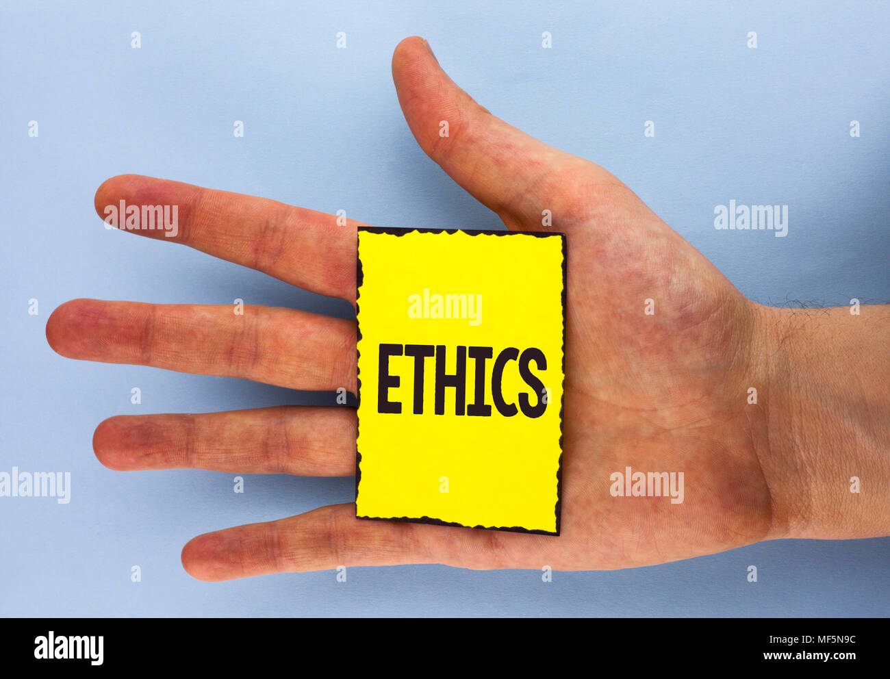 Conceptual hand writing showing Ethics. Business photo showcasing ...