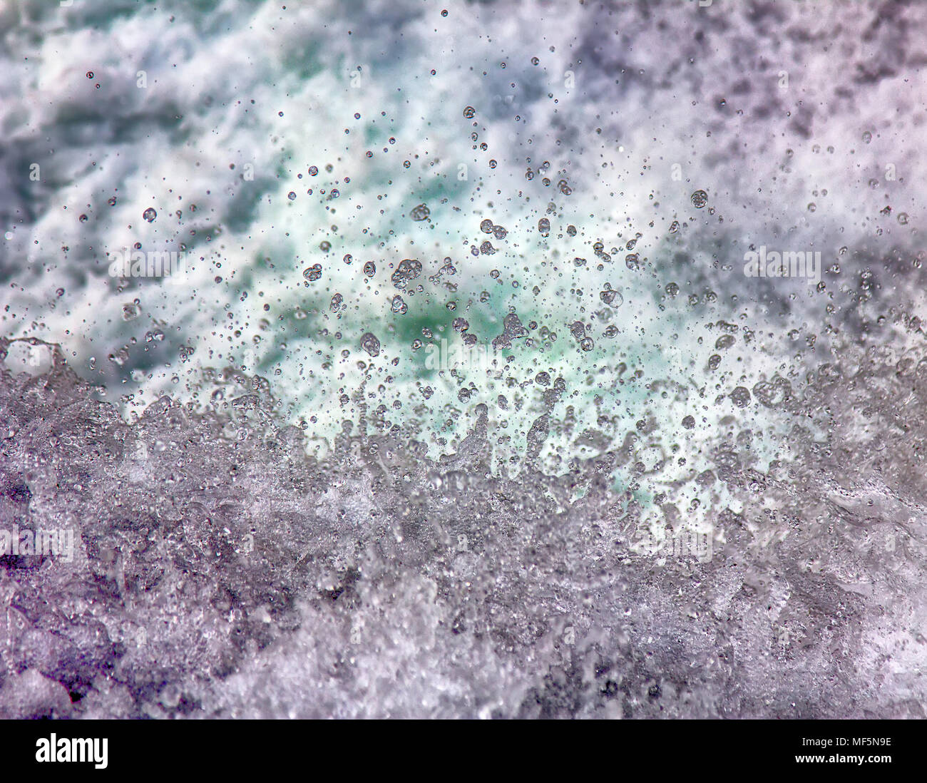 The waters of chaos. Seething, fluid, boiling, foaming, splashing water ...