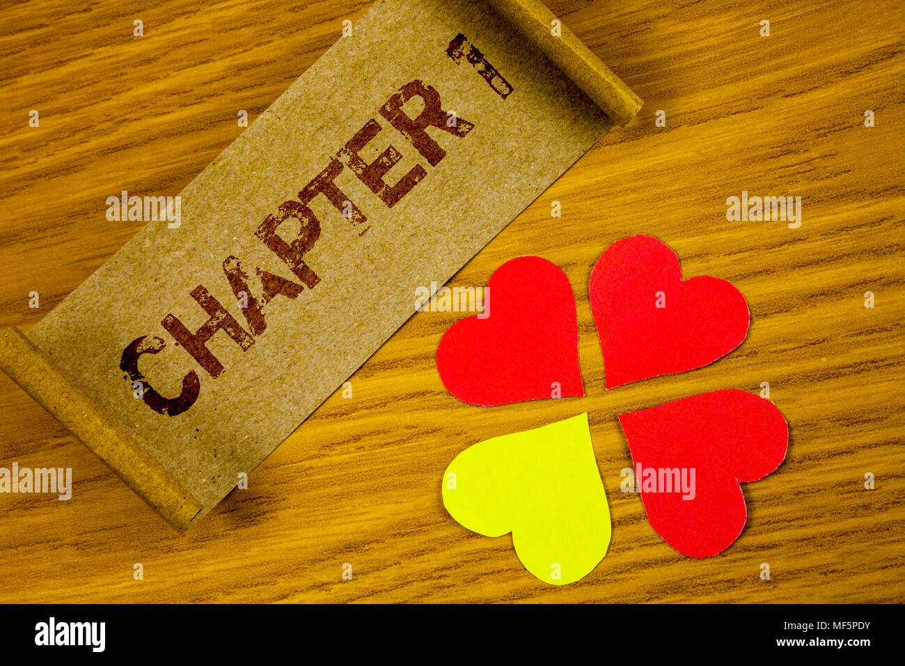 Text sign showing Chapter 1. Conceptual photo Starting something new or ...