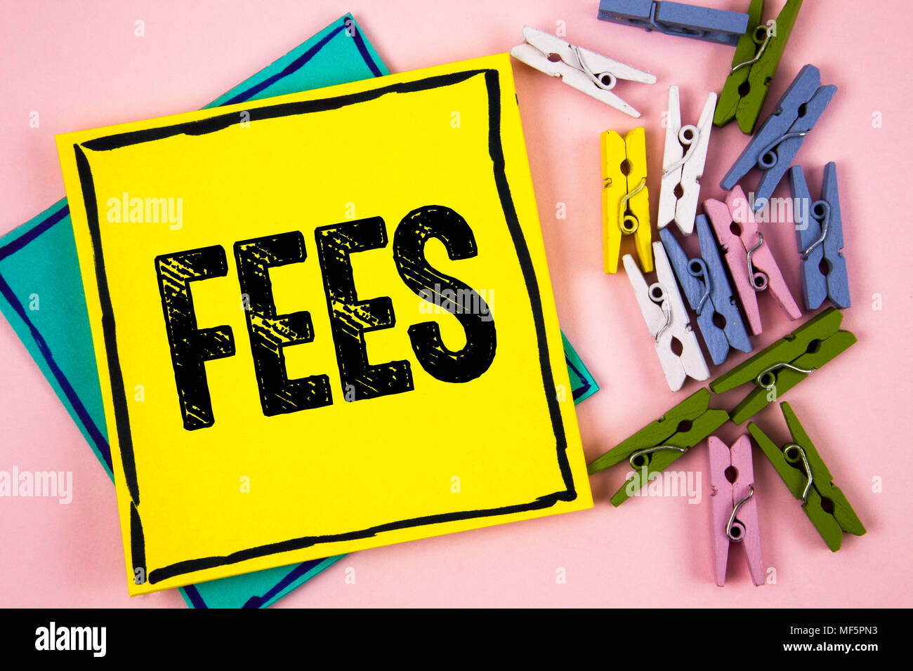 Text sign showing Fees. Conceptual photo Online creative agency charges ...