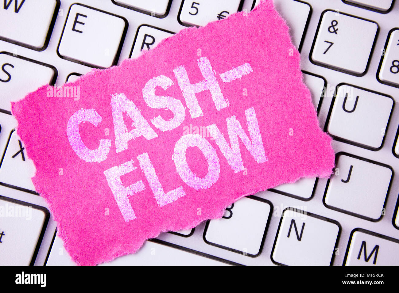 Conceptual hand writing showing Cash-Flow. Business photo showcasing ...
