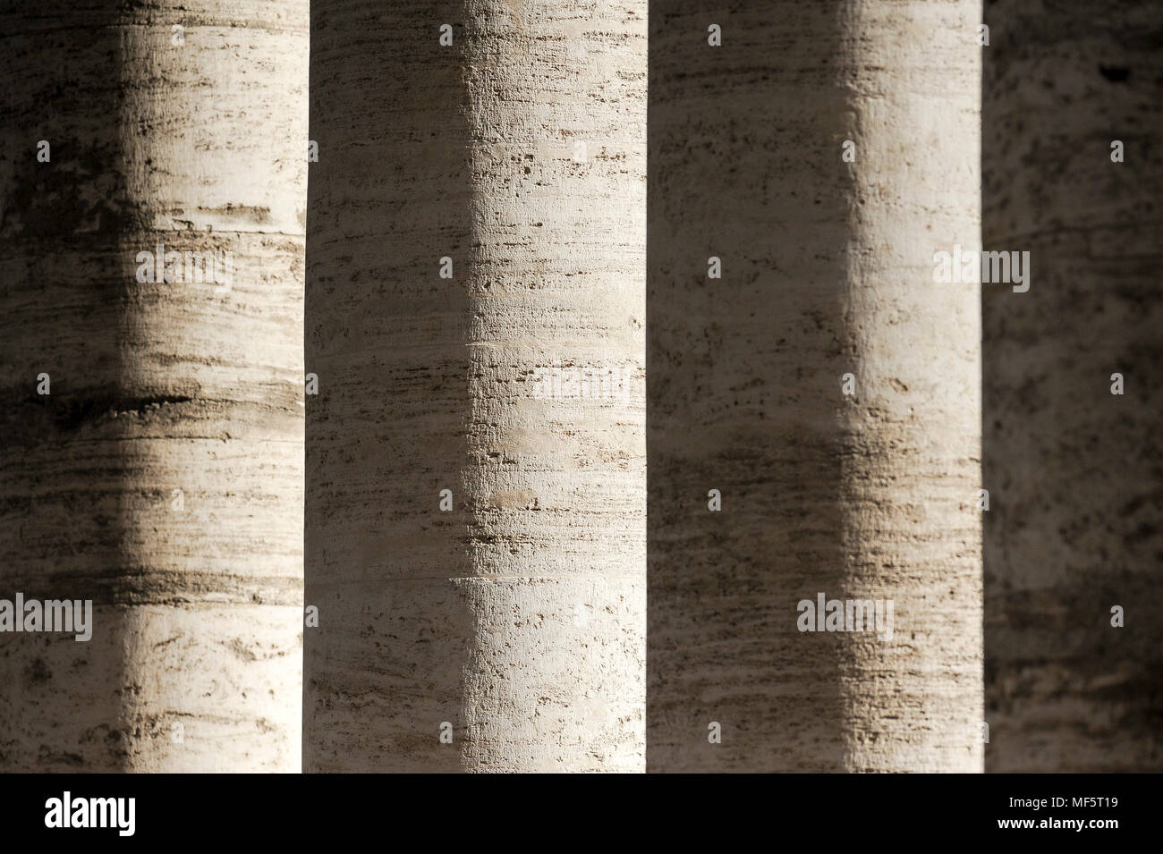 Gian Lorenzo Bernini's colonnade at St. Peter's Square of Papale ...