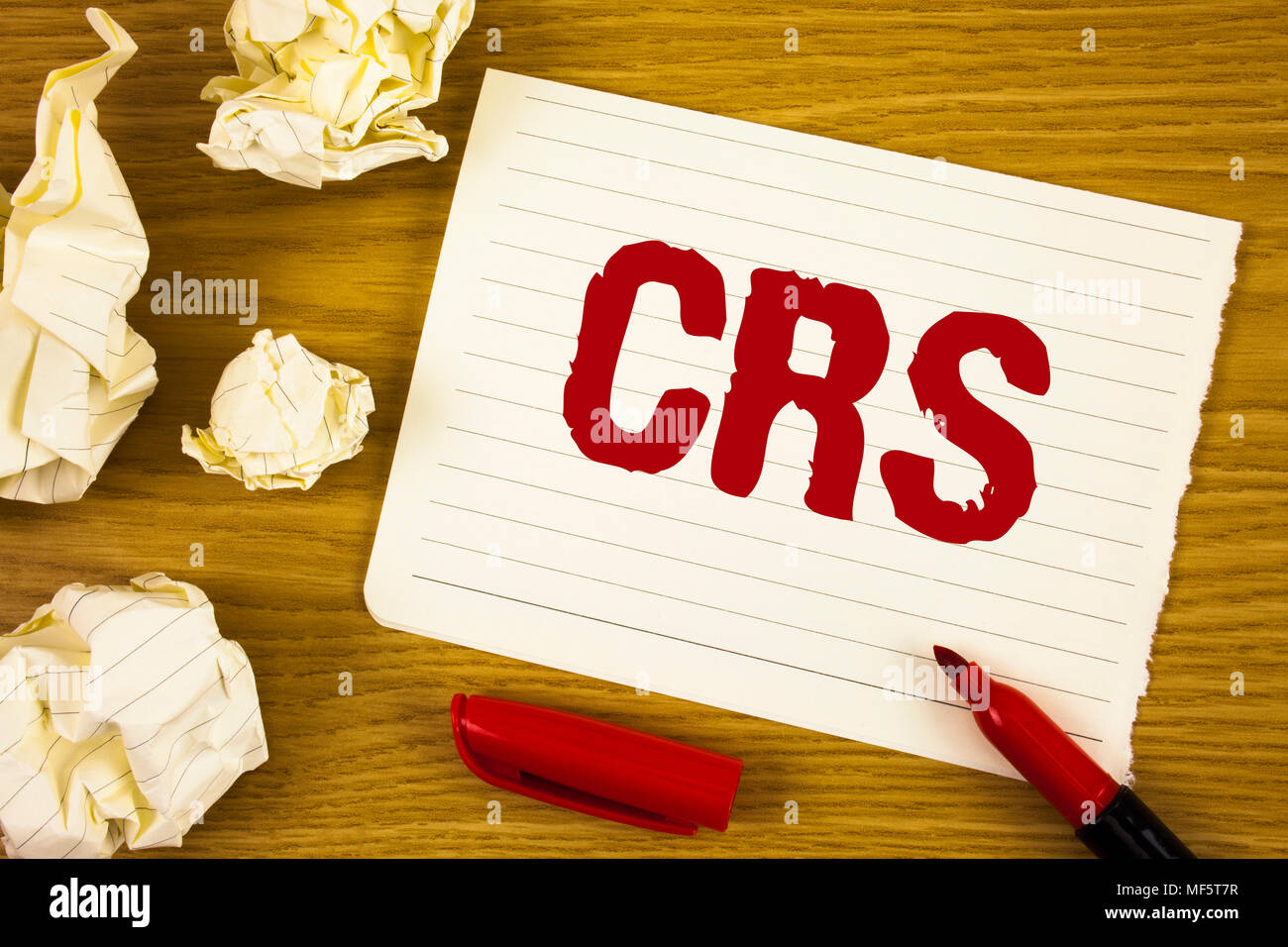 Word writing text Crs. Business concept for Common reporting standard ...