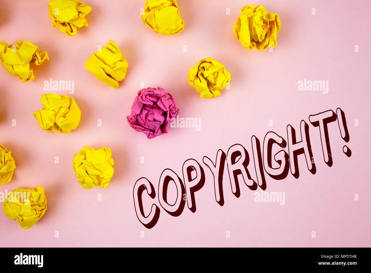 Text sign showing Copyright Motivational Call. Conceptual photo Saying ...