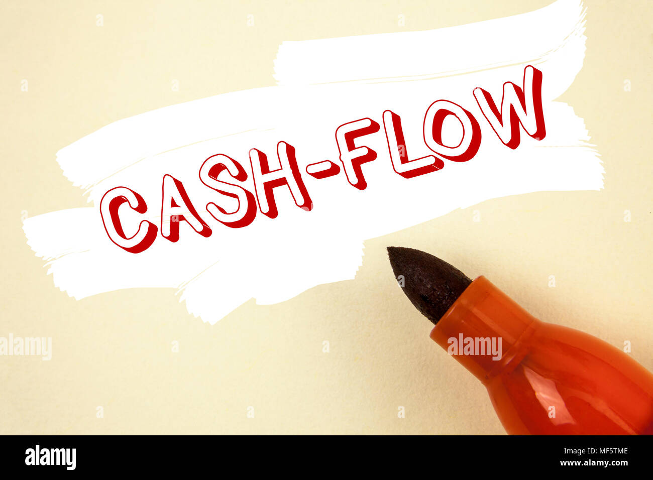 Handwriting text writing Cash-Flow. Concept meaning Virtual movement of ...