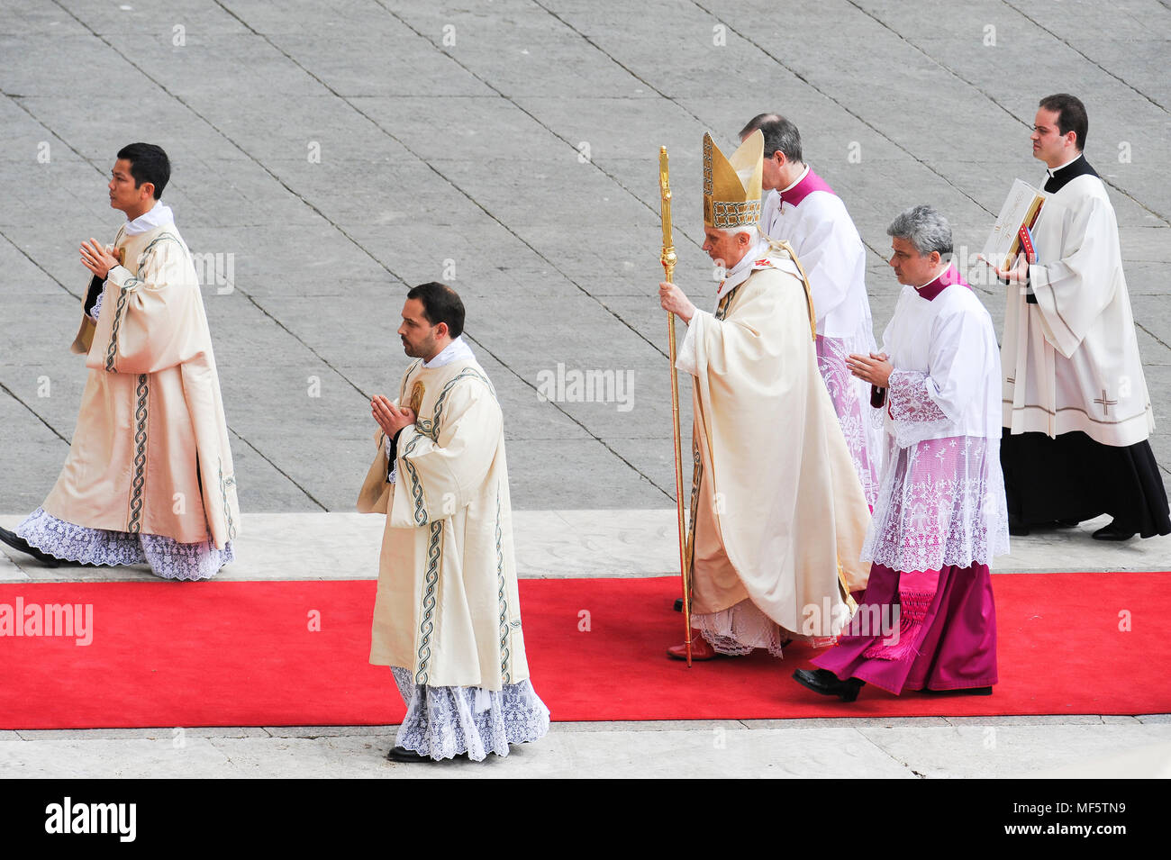 Pope Benedict XVI during Beatification of Pope John Paul II on St ...