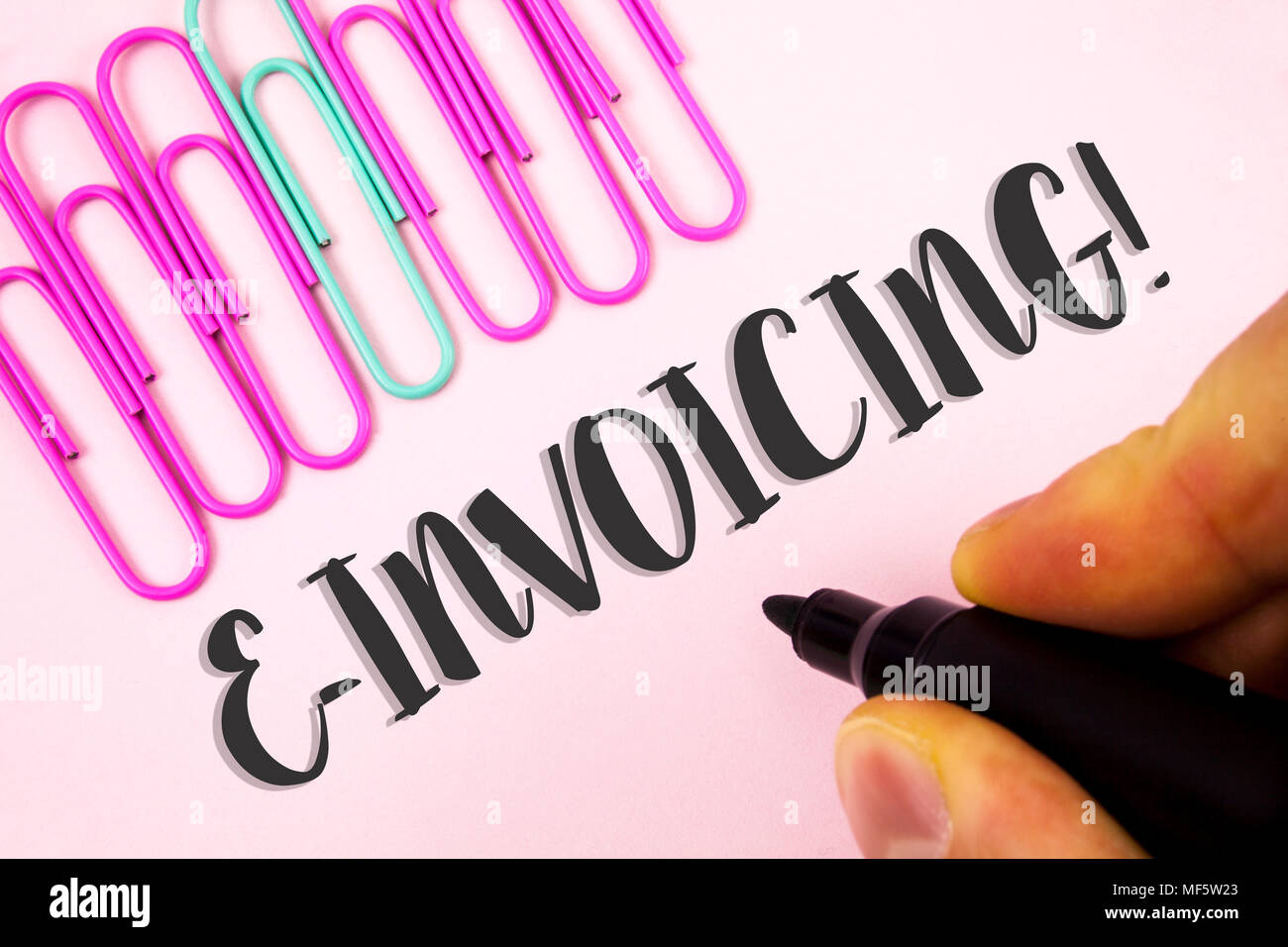 Word writing text E-Invoicing Motivational Call. Business concept for ...