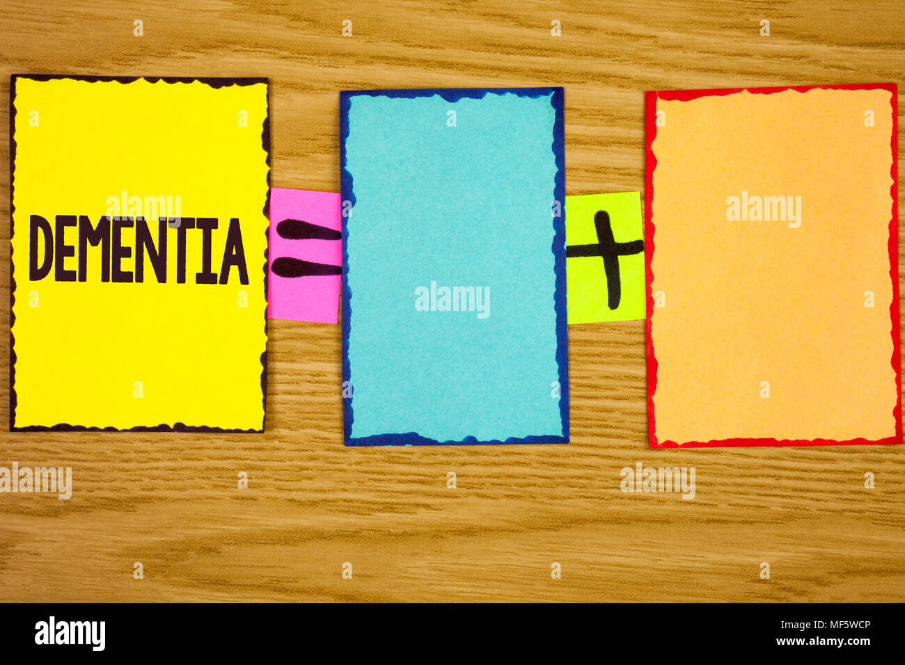 Text sign showing Dementia. Conceptual photo Long term memory loss sign ...