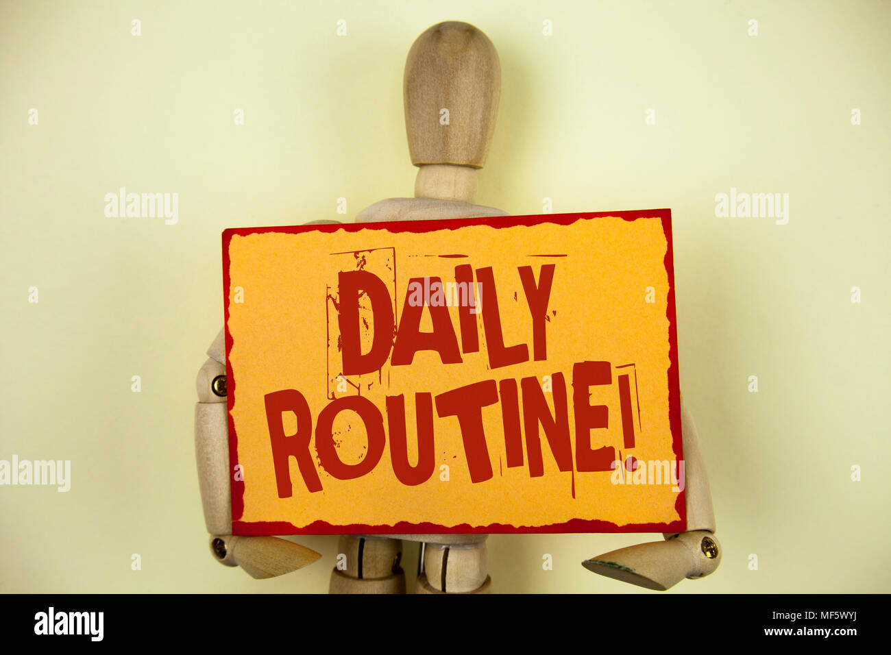Conceptual hand writing showing Daily Routine Motivational Call ...