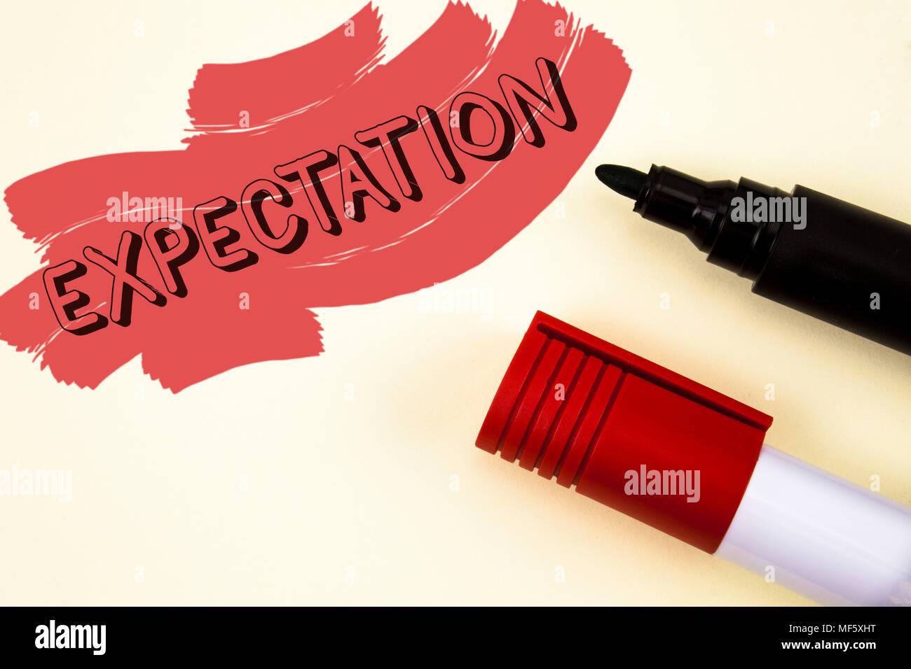 Handwriting text writing Expectation. Concept meaning Meteorological ...