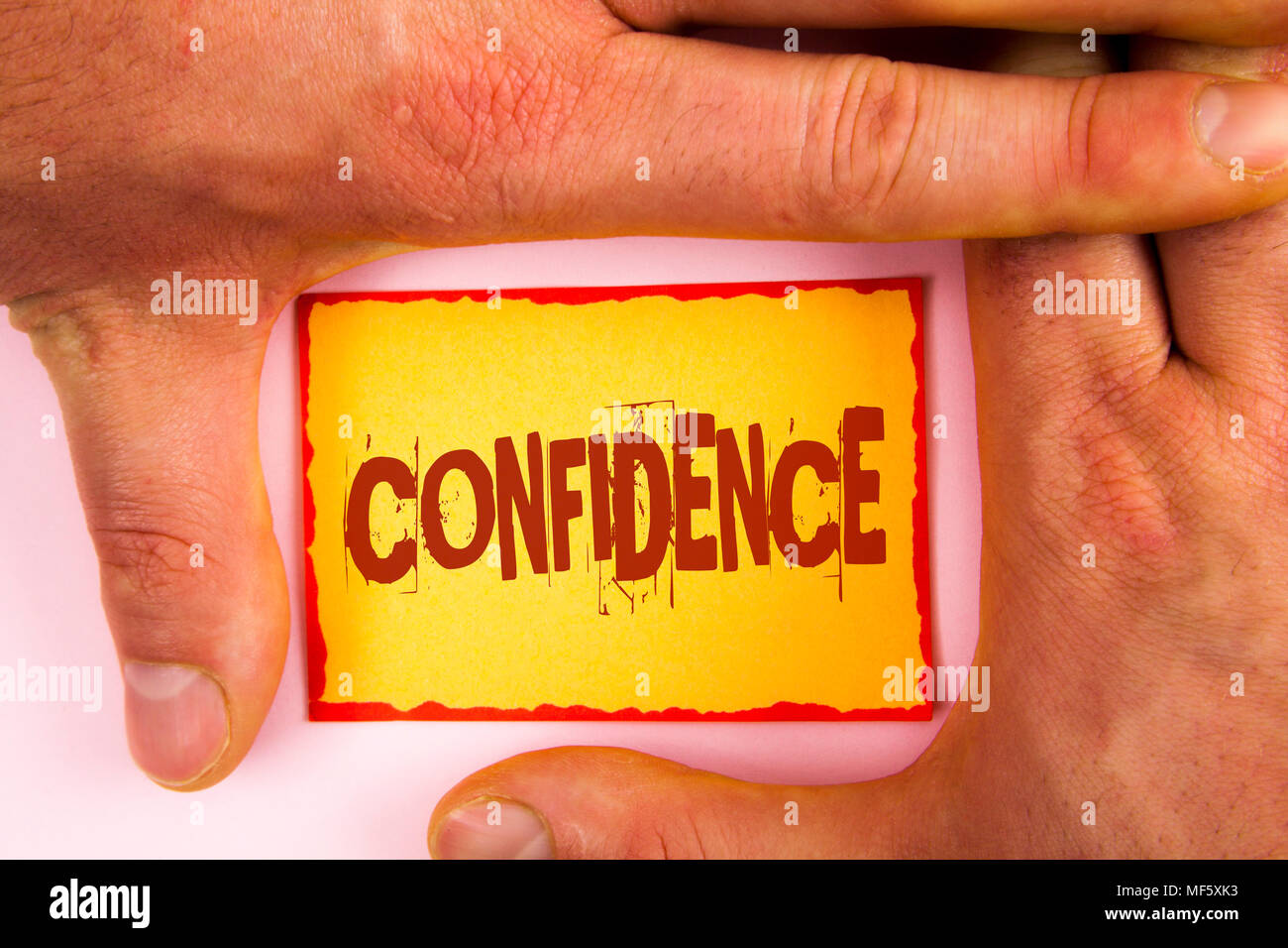 Word writing text Confidence. Business concept for Never ever doubting ...