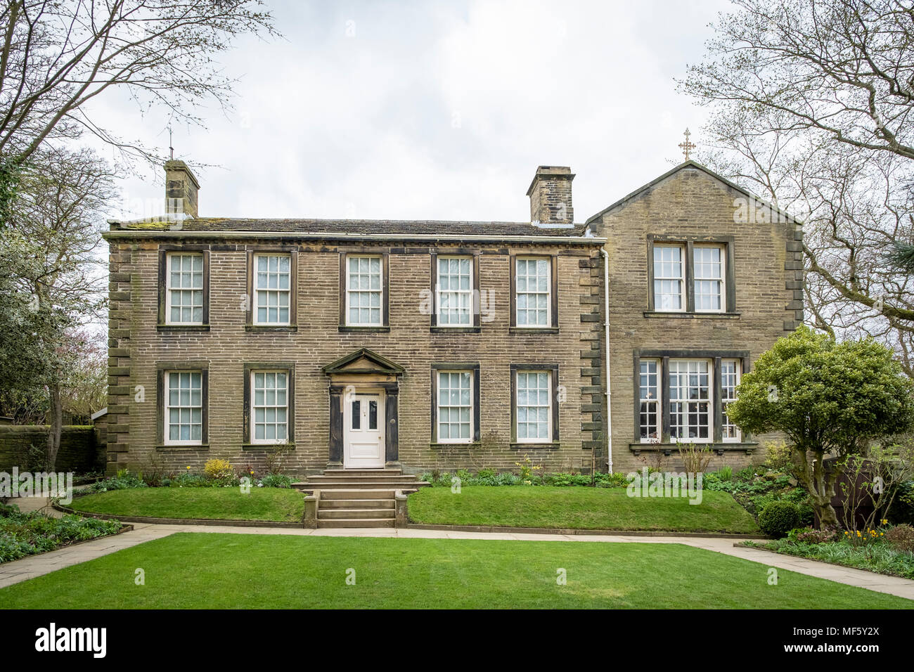 The Bronte Parsonage, Haworth Village, West Yorkshire, England Stock ...