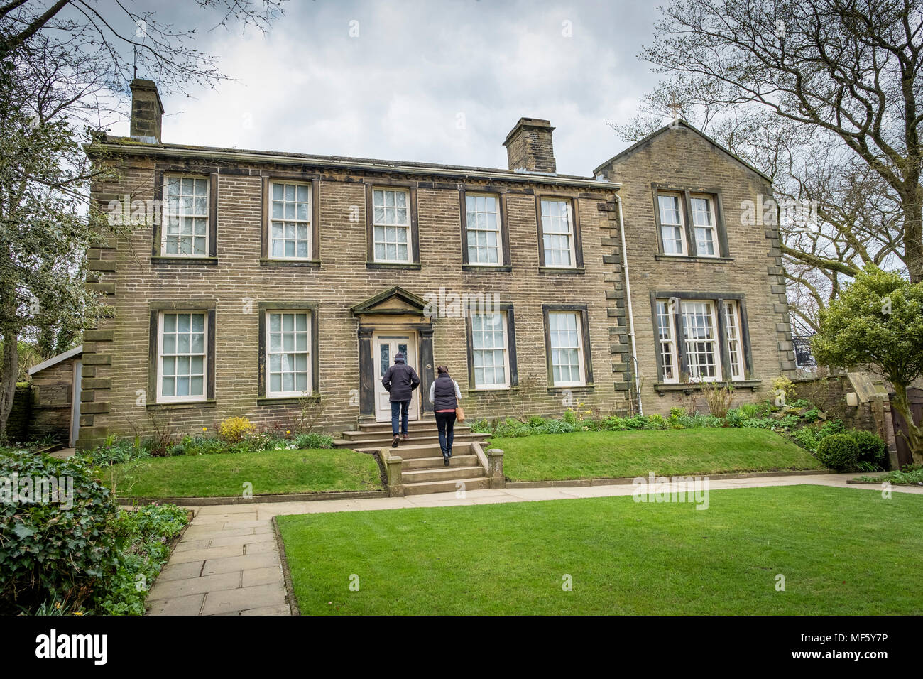 The Bronte Parsonage, Haworth Village, West Yorkshire, England Stock ...