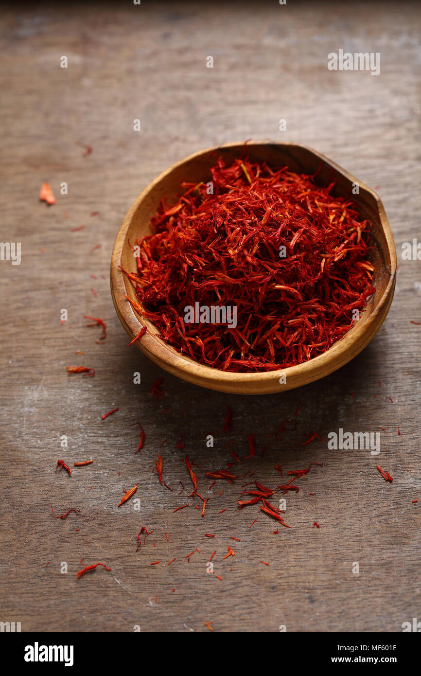 Traditional saffron spice, food above Stock Photo - Alamy