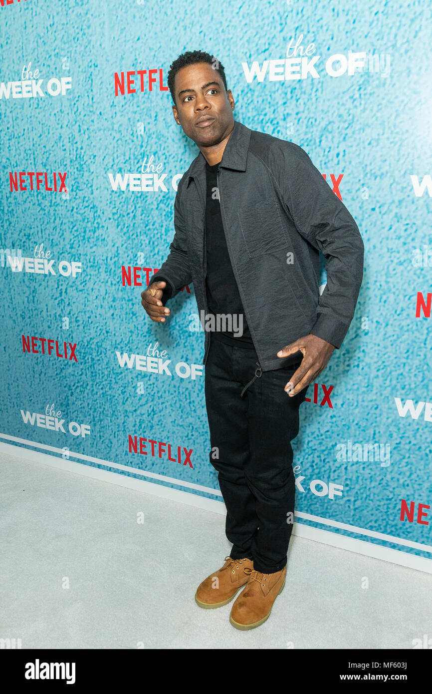 Chris Rock attends premiere of the The Week Of at AMC Loews Lincoln ...