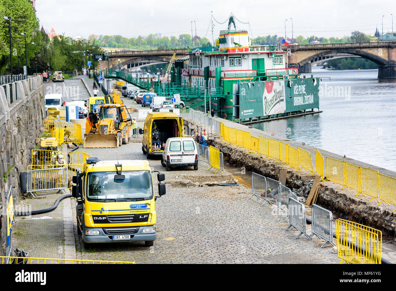 Repair of the embankment hi-res stock photography and images - Alamy