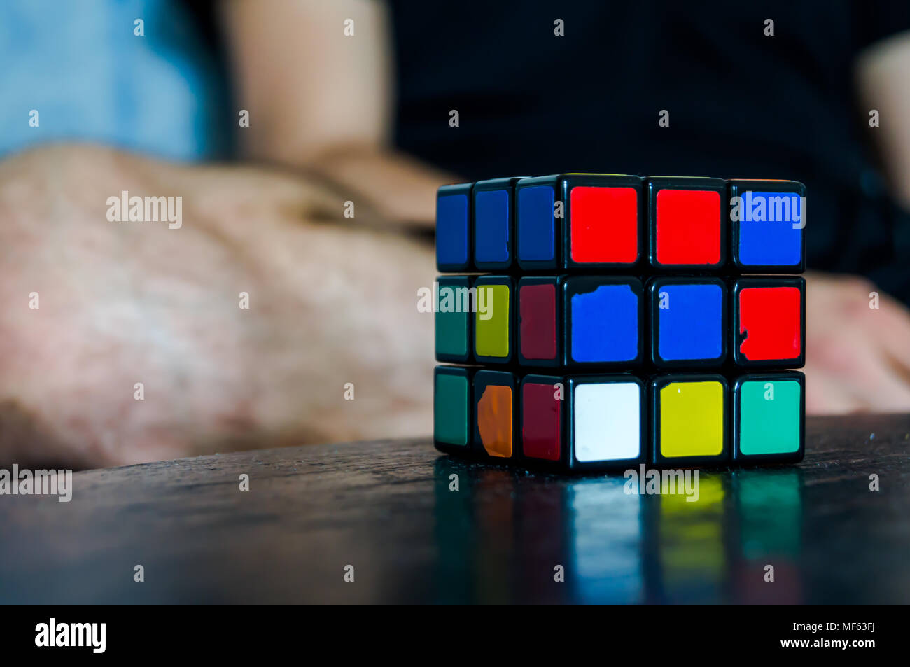 Half human half cube hi-res stock photography and images - Alamy