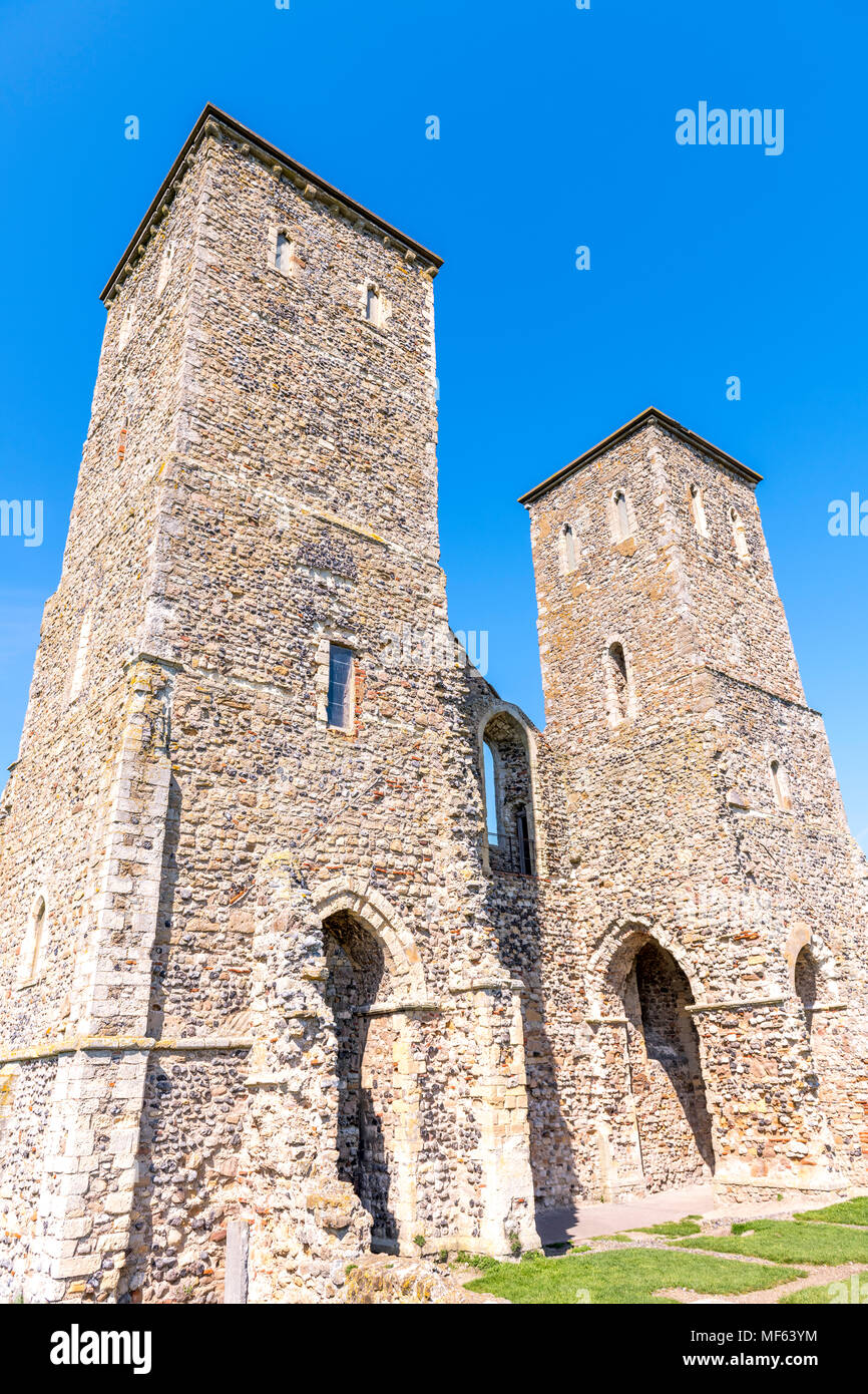 Reculver towers near Herne bay, Kent, UK Stock Photo - Alamy