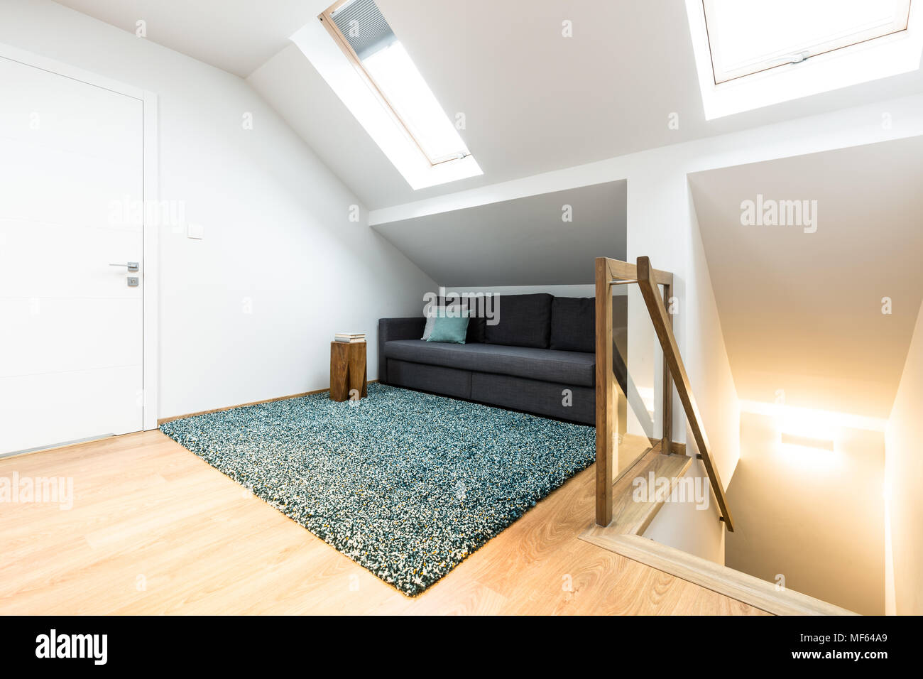 Attic door stairs hi-res stock photography and images - Alamy
