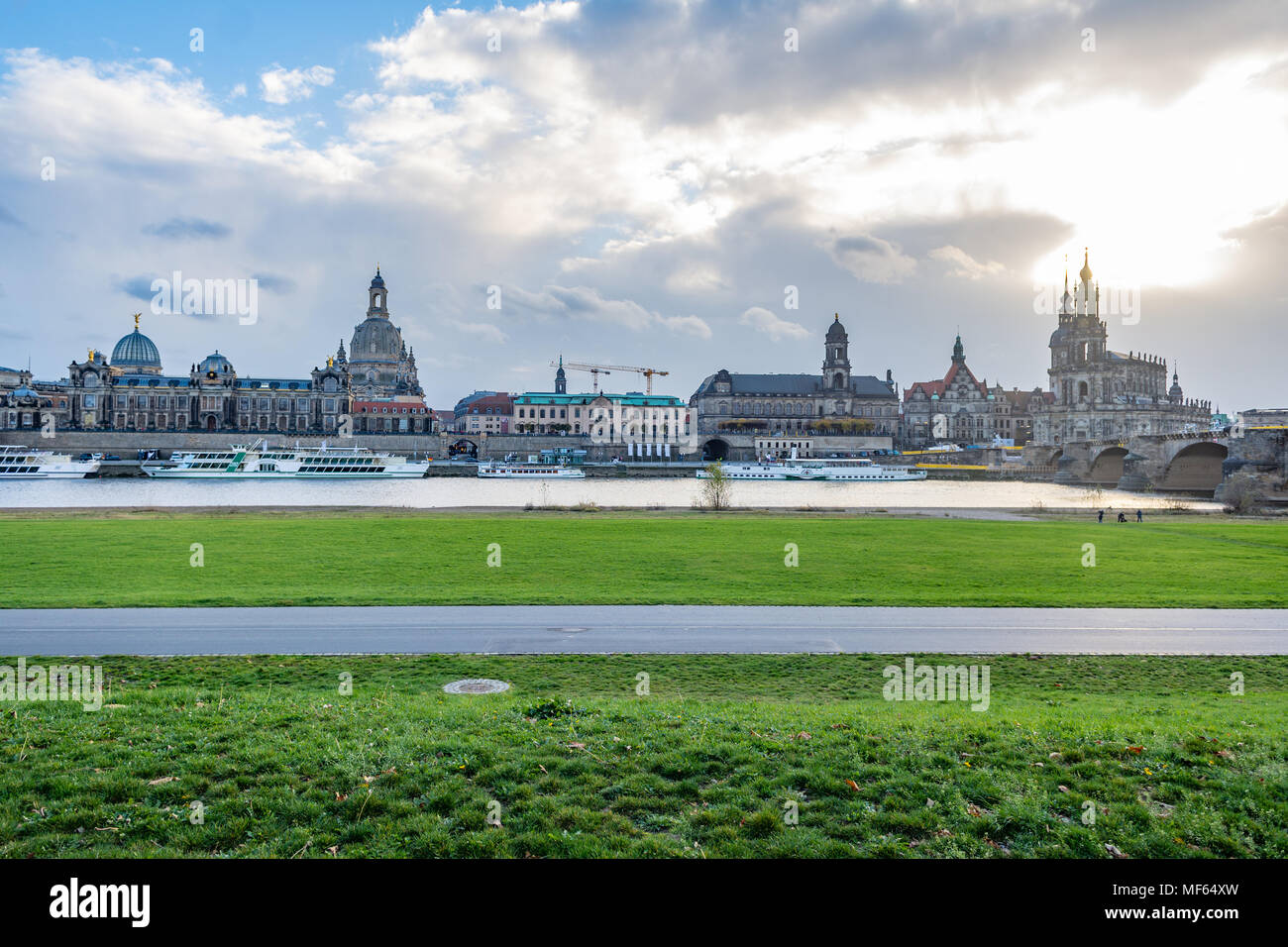 Dresden cityscape / skyline (germany Stock Photo - Alamy