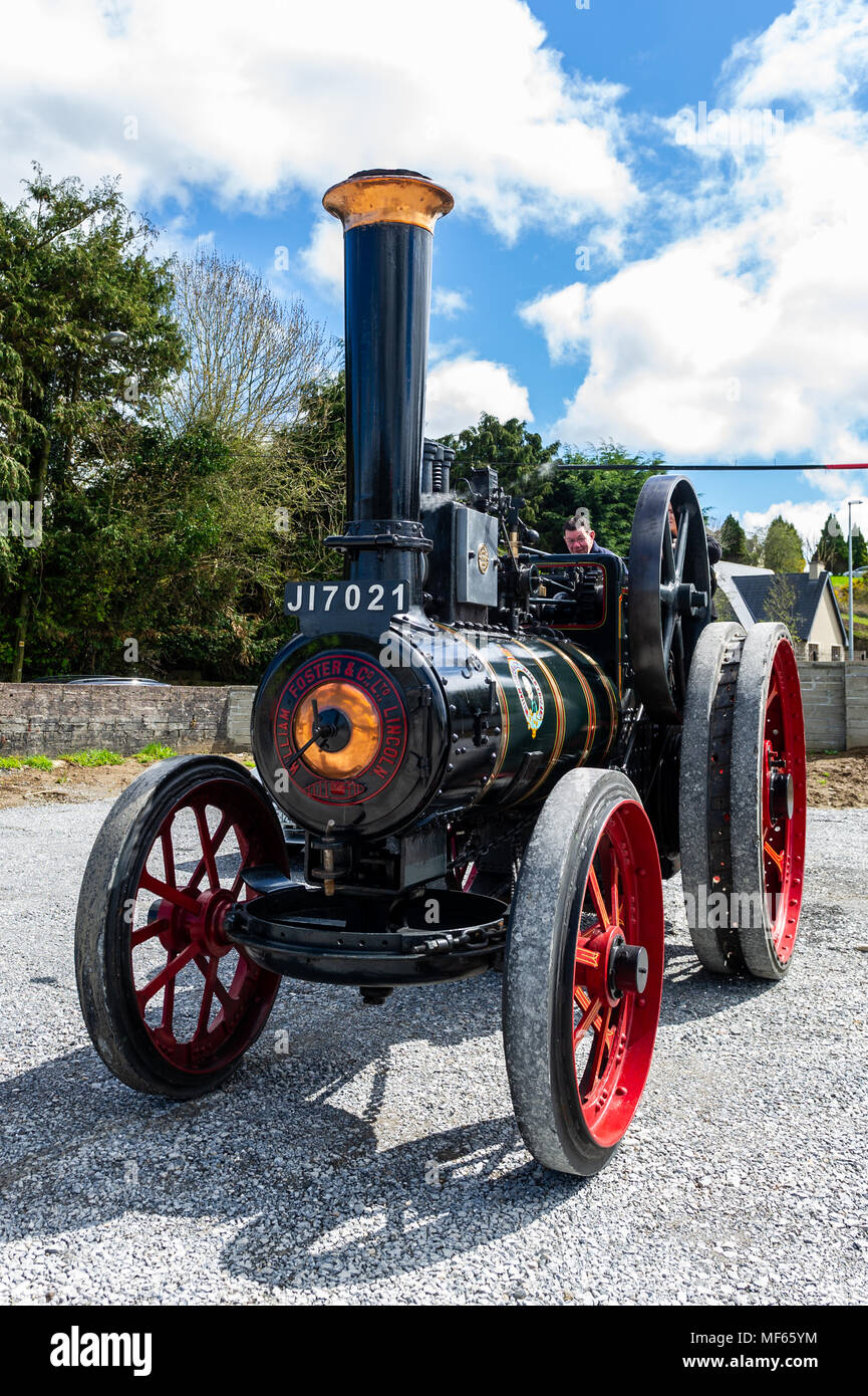 1936 Foster Steam Traction Engine, one of the last built in the UK, in ...