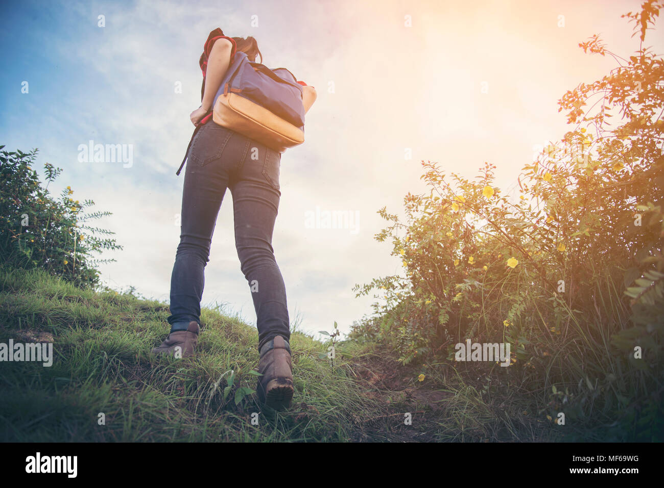 Lady hiker hi-res stock photography and images - Alamy