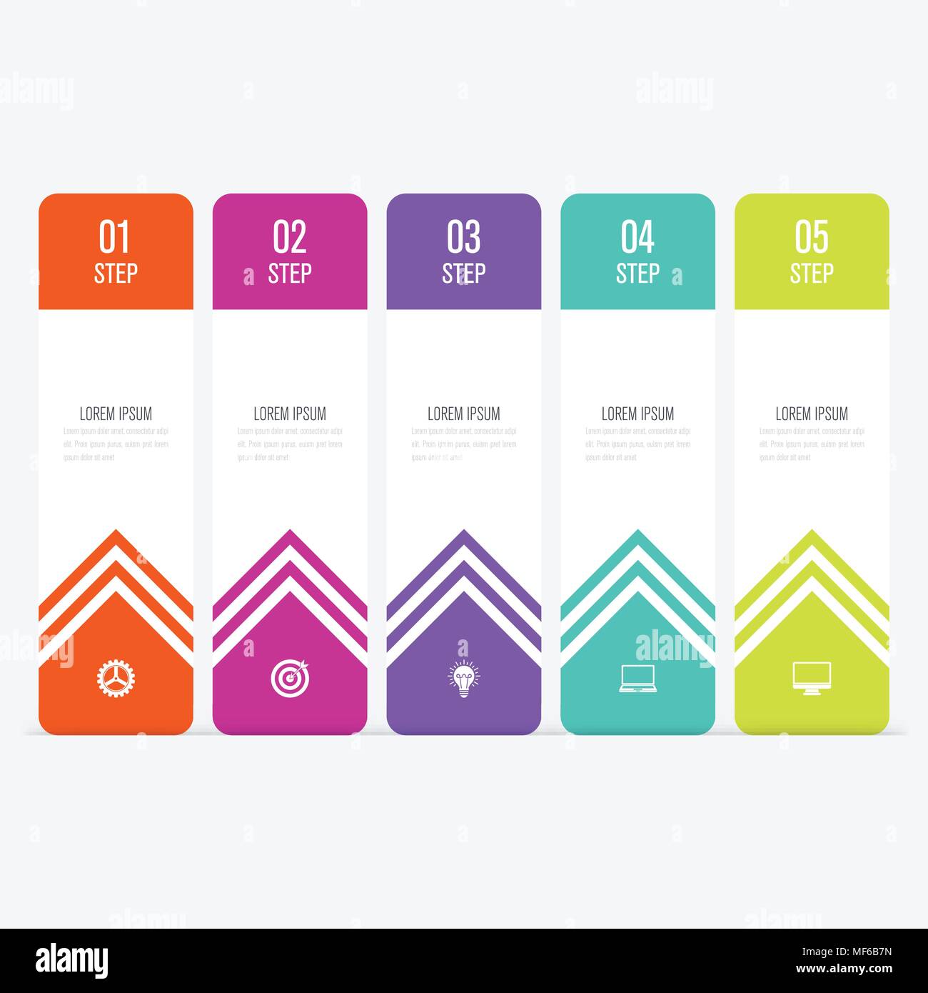 Vector illustration infographics 5 options Stock Vector Image & Art - Alamy