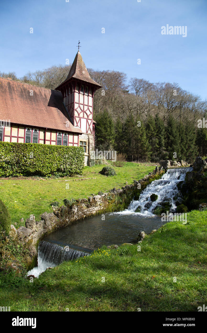 The Mill House at Rickford, Somerset, UK Stock Photo - Alamy