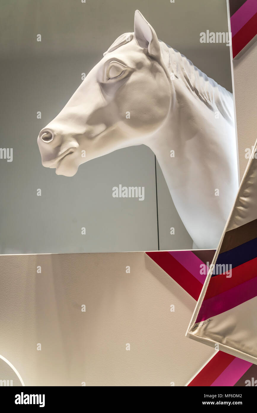 An advertising display in the Mall of the Emirates, Dubai, UAE, Middle ...