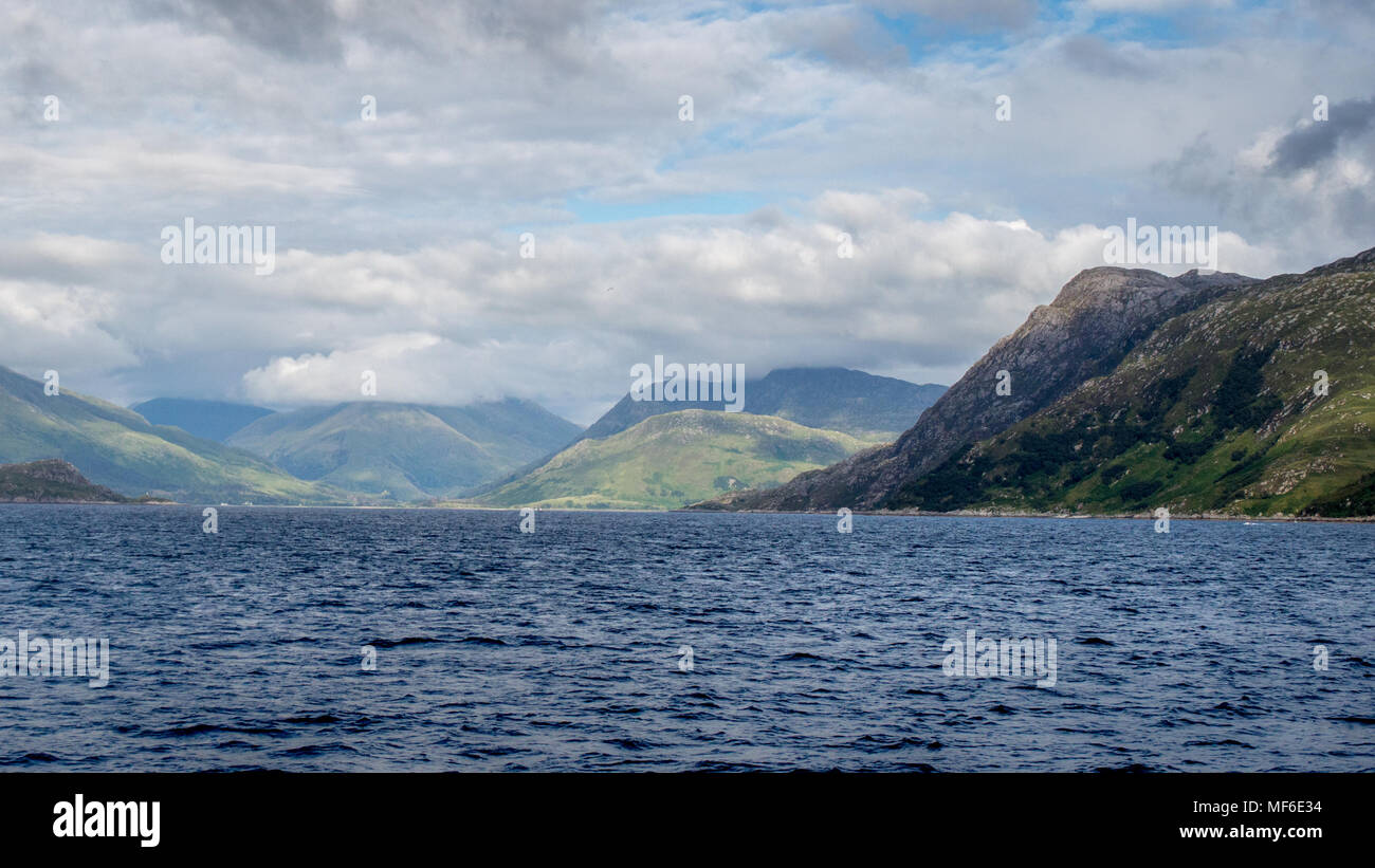 The famous Loch Ness on a bright sunny day, Inverness, Scotland, United ...