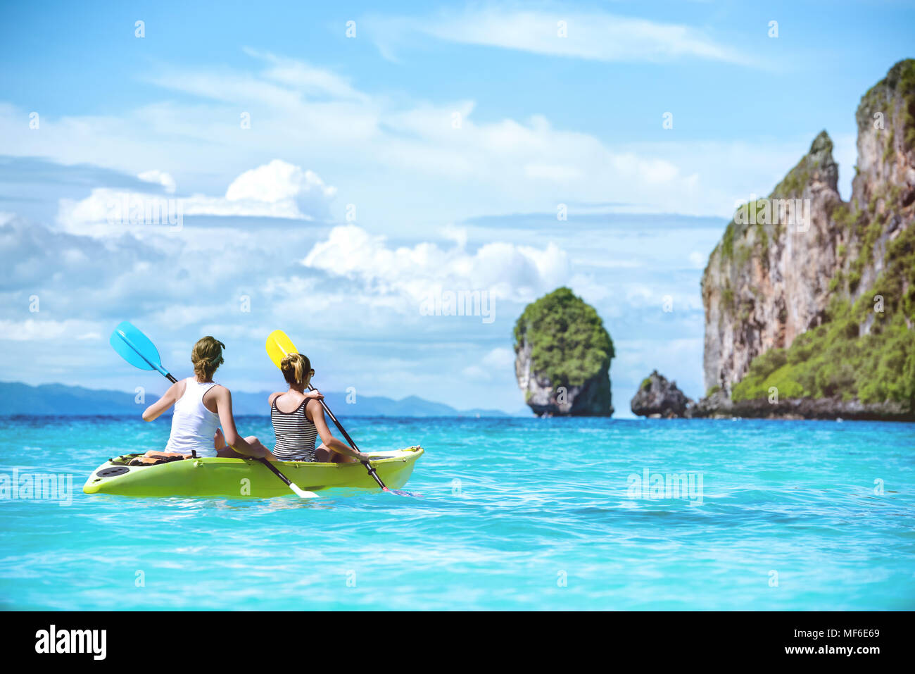 Two Girls Kayaking High Resolution Stock Photography and Images - Alamy