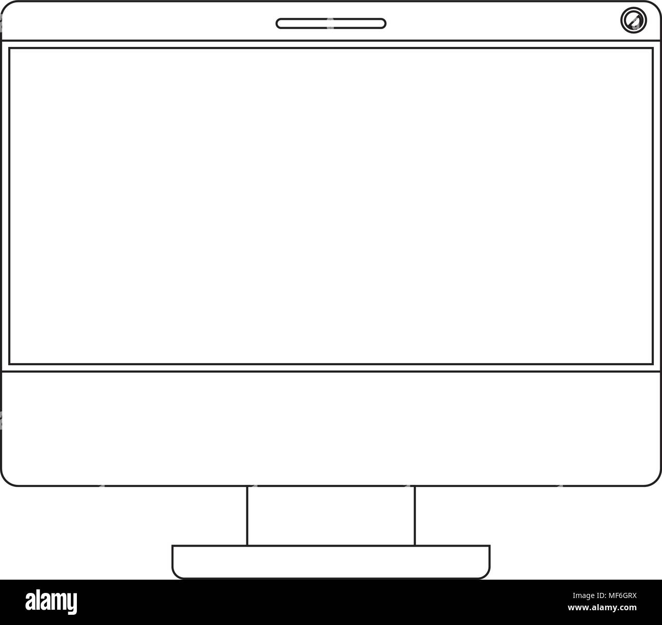 computer display isolated icon vector illustration design Stock Vector ...
