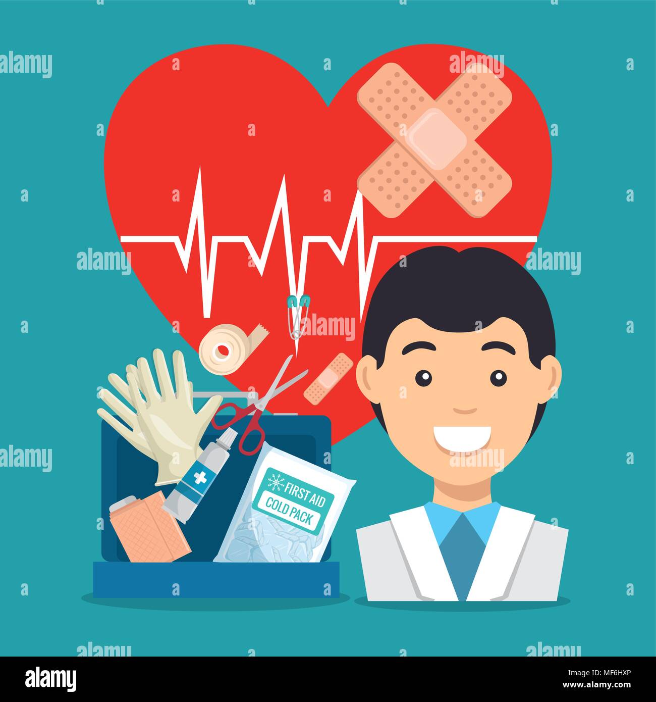 Medical bandage roll Stock Vector Images - Alamy