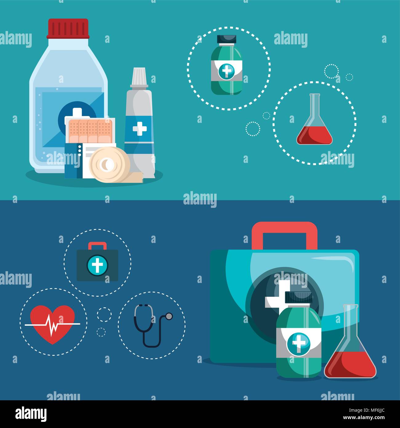 medical service set icons Stock Vector Image & Art - Alamy