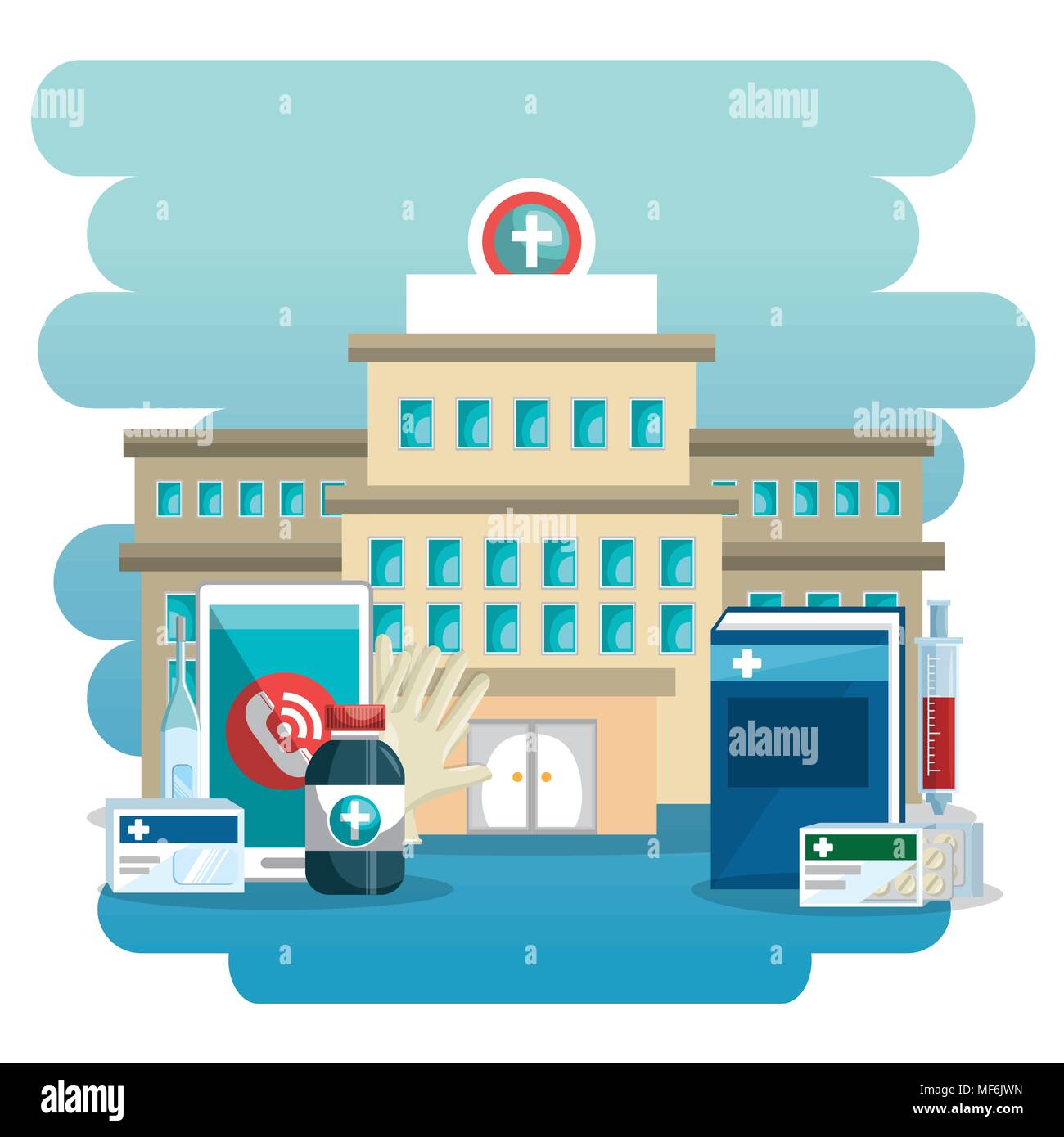 medical service set icons Stock Vector Image & Art - Alamy
