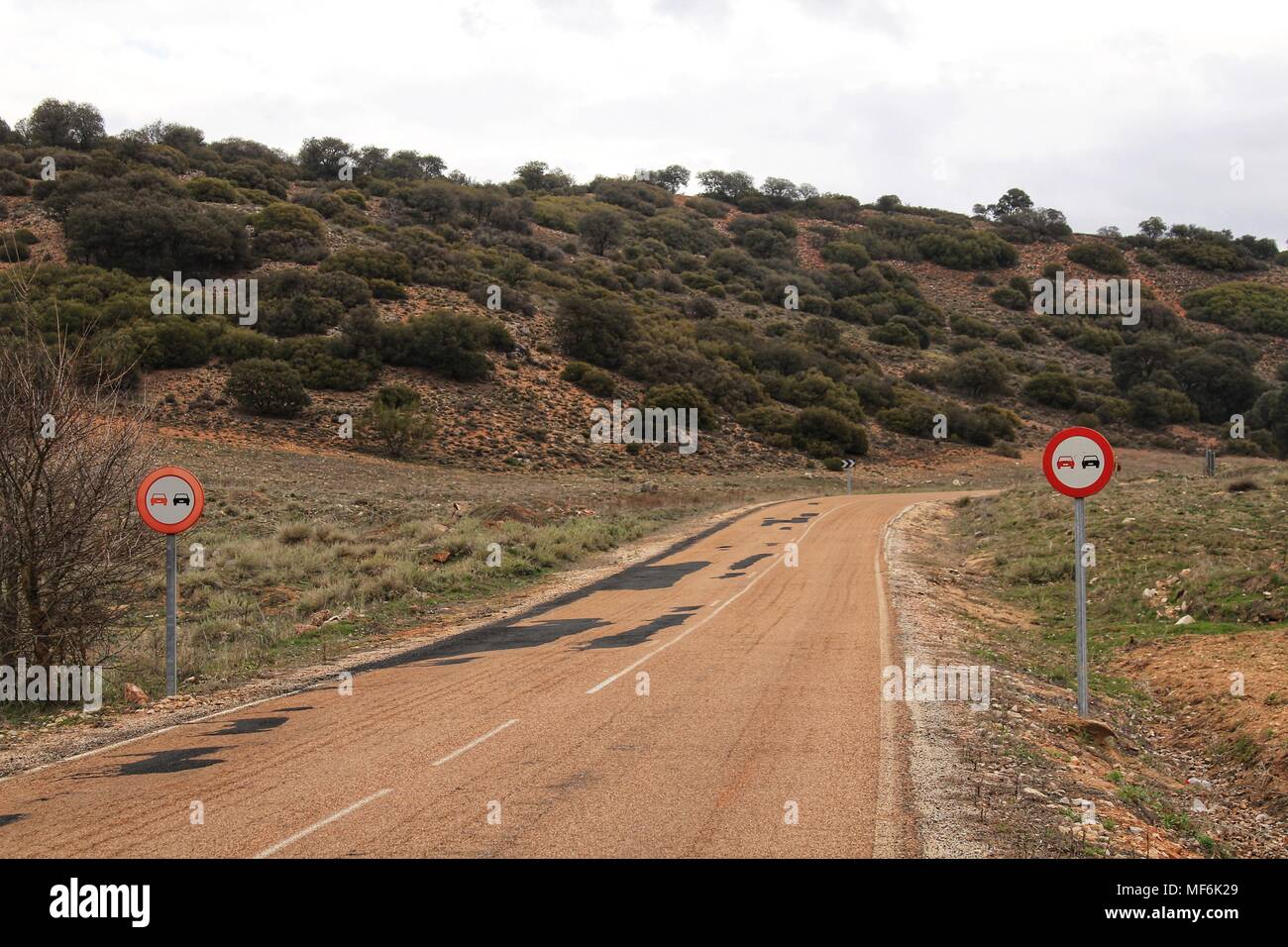 Roadway sign in spain hi-res stock photography and images - Alamy