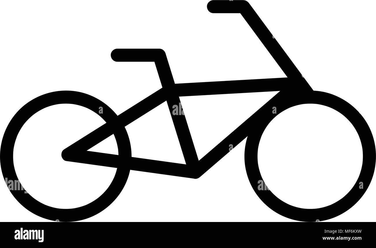 Bicycle outline hi-res stock photography and images - Alamy
