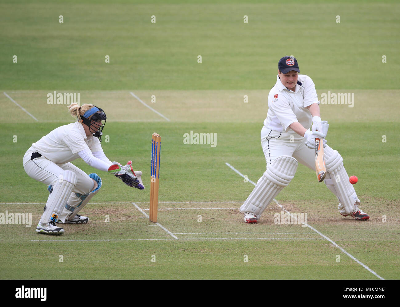 Marylebone Maidens B.Nicholson during the MCC Women's Day match at Lord ...