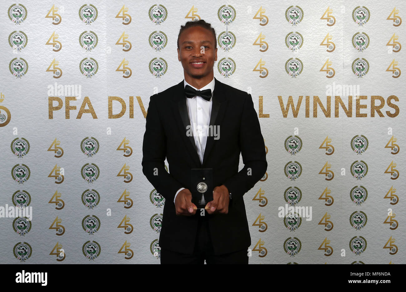 Bristol City's Bobby Reid poses with the PFA Championship Team of the ...