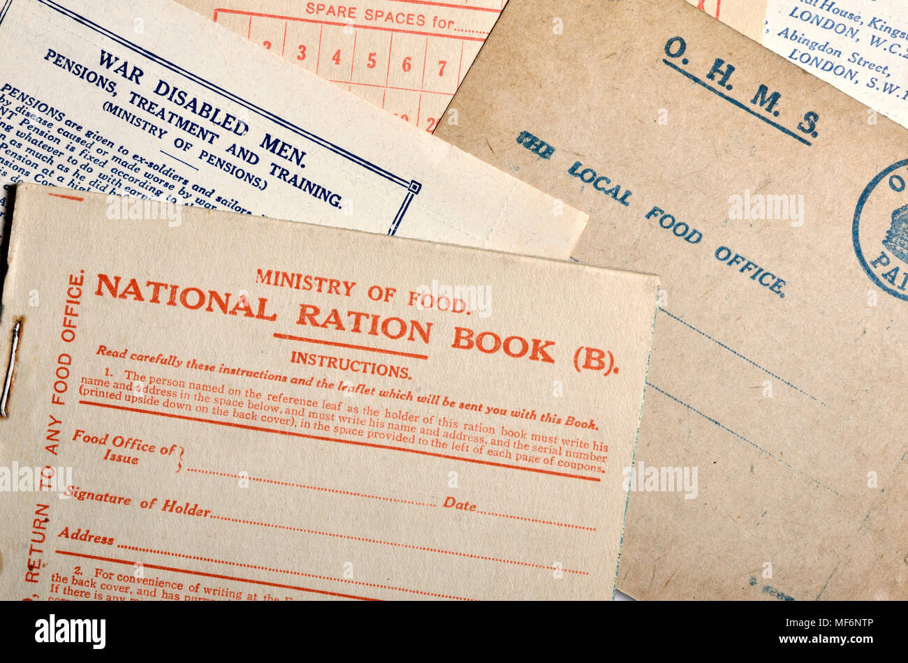Ration book first world war hi-res stock photography and images - Alamy
