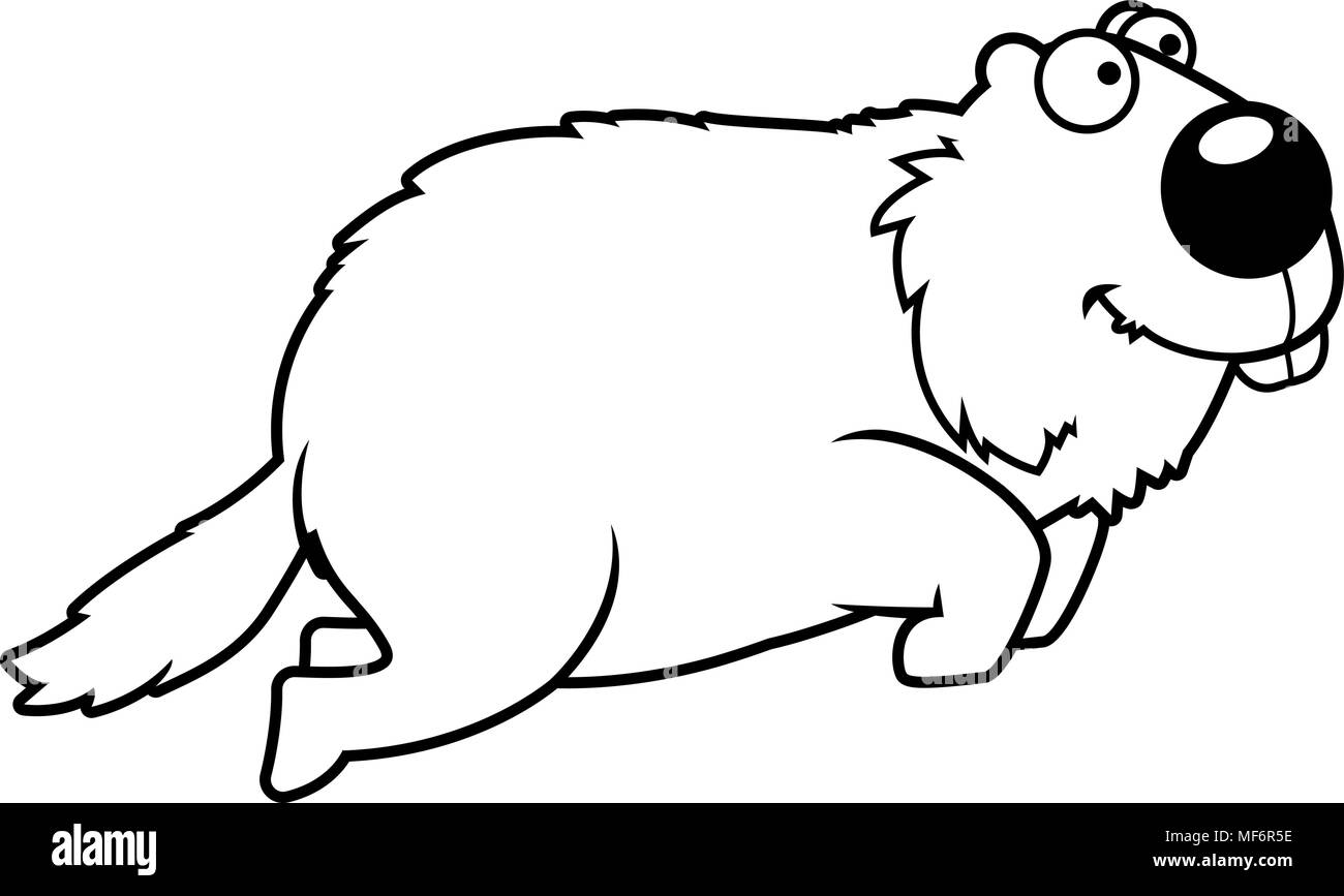 Groundhog woodchuck Stock Vector Images - Alamy