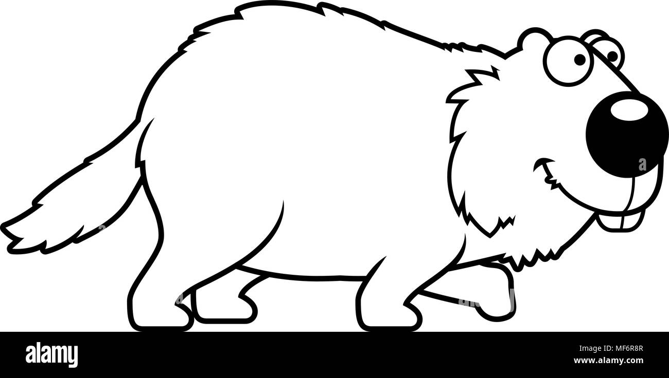 Groundhog Clipart Black And White