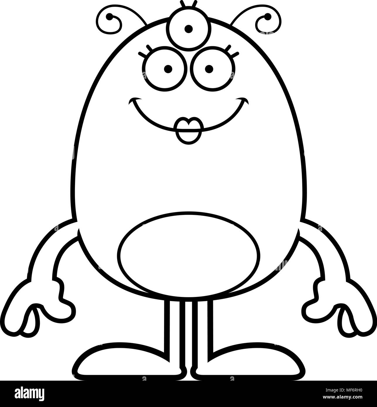A cartoon illustration of a female TBD smiling Stock Vector Image & Art ...