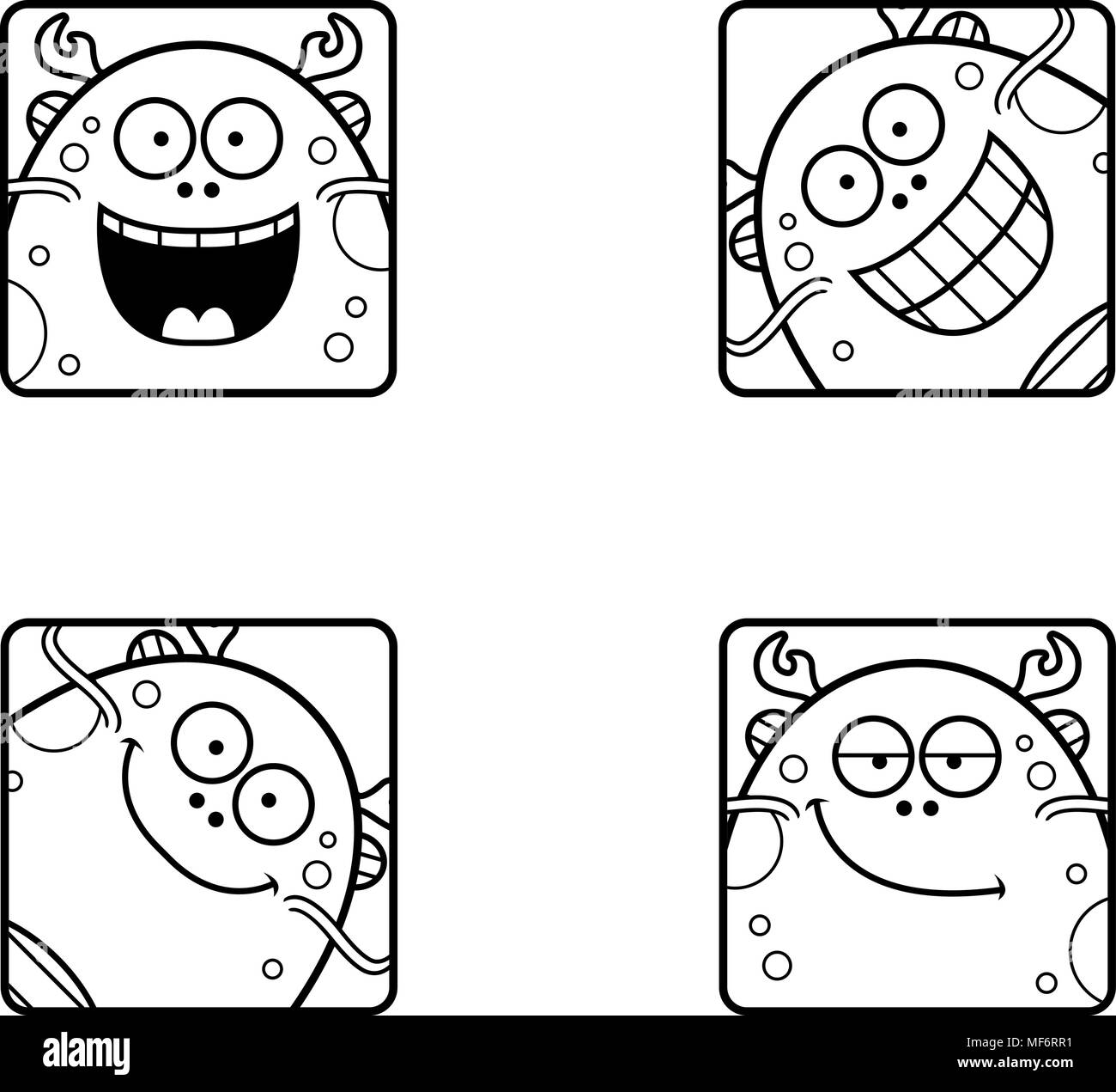 Smiling sea monster Stock Vector Images - Alamy